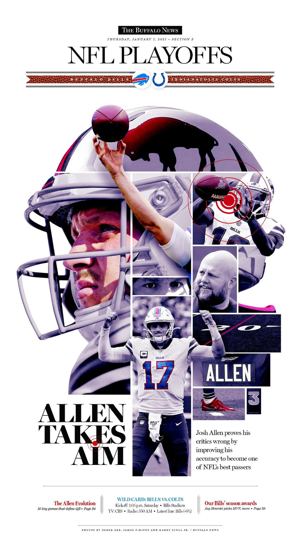 Allen Takes Aim / Playoff Preview Front-Page Poster – The Buffalo News ...